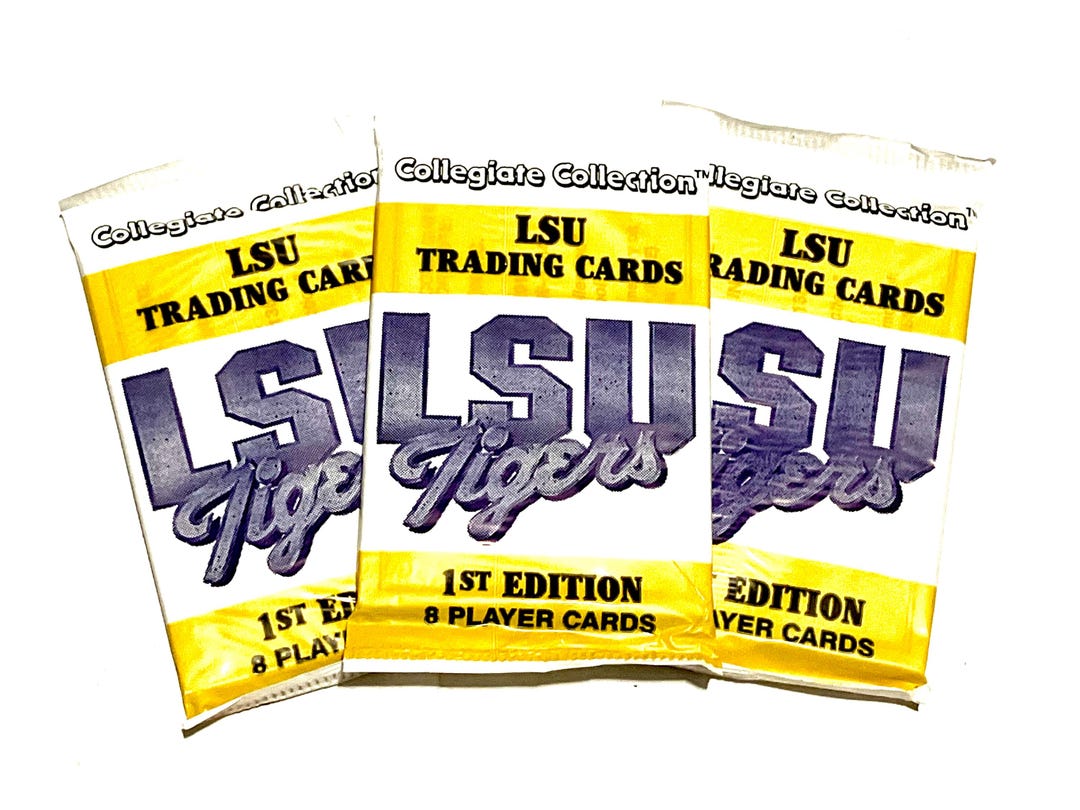 Vintage LSU Tigers Trading Cards Louisiana State University College ...