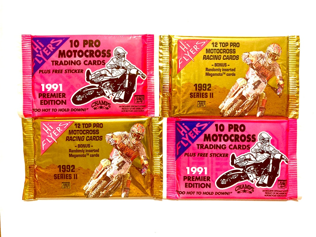 Vintage Motocross Cards 1 Pack of Cards 1980s 1990s Vintage Dirt Bike ...