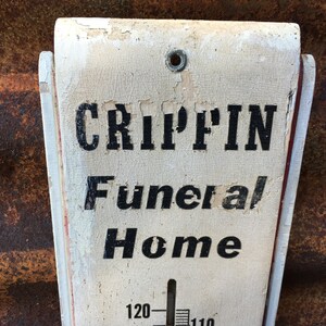 Antique Thermometer Crippin Funeral Home Ambulance Illinois - Etsy