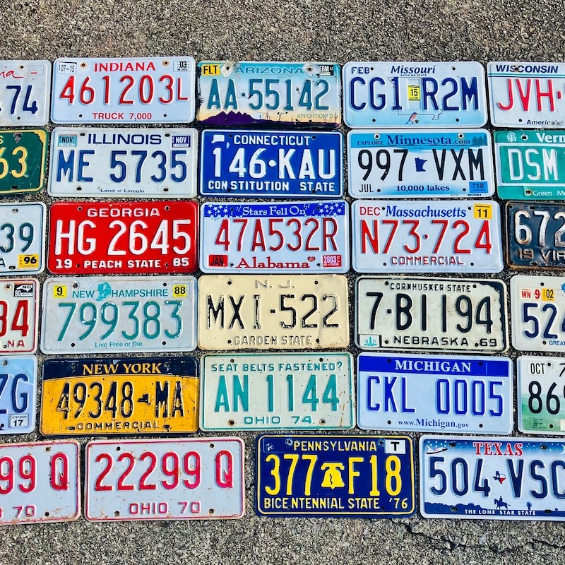 Old License Plate - Etsy