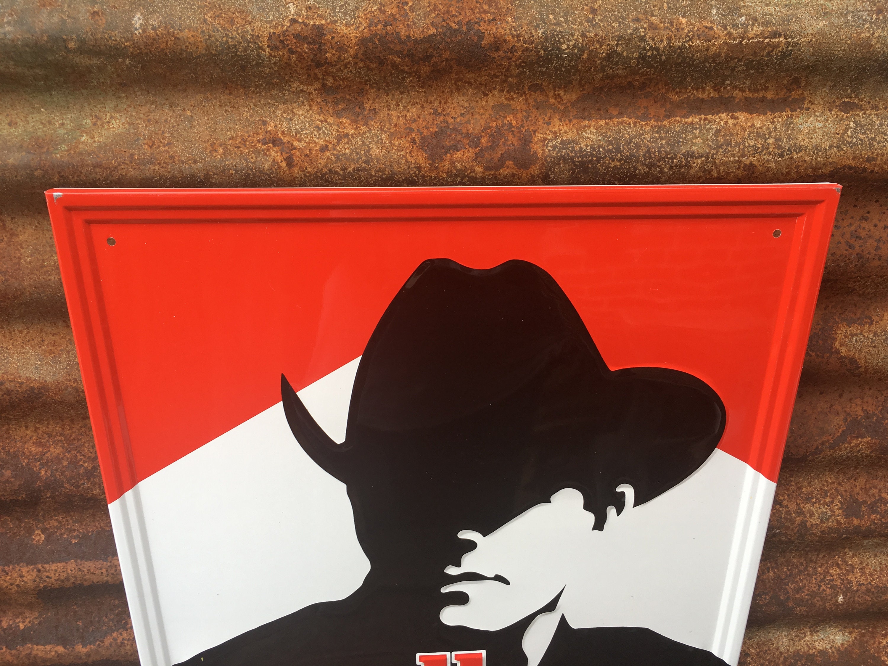 Vintage Marlboro Cigarette Sign Tobacco 1992 Cowboy Marlboro Man ...