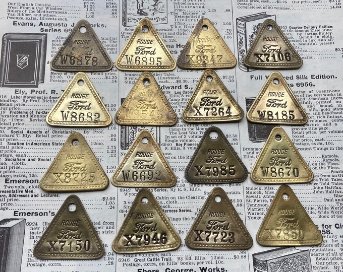 Choice of Vintage Ford Tag Ford Motor Company Rouge Plant Car Truck ...