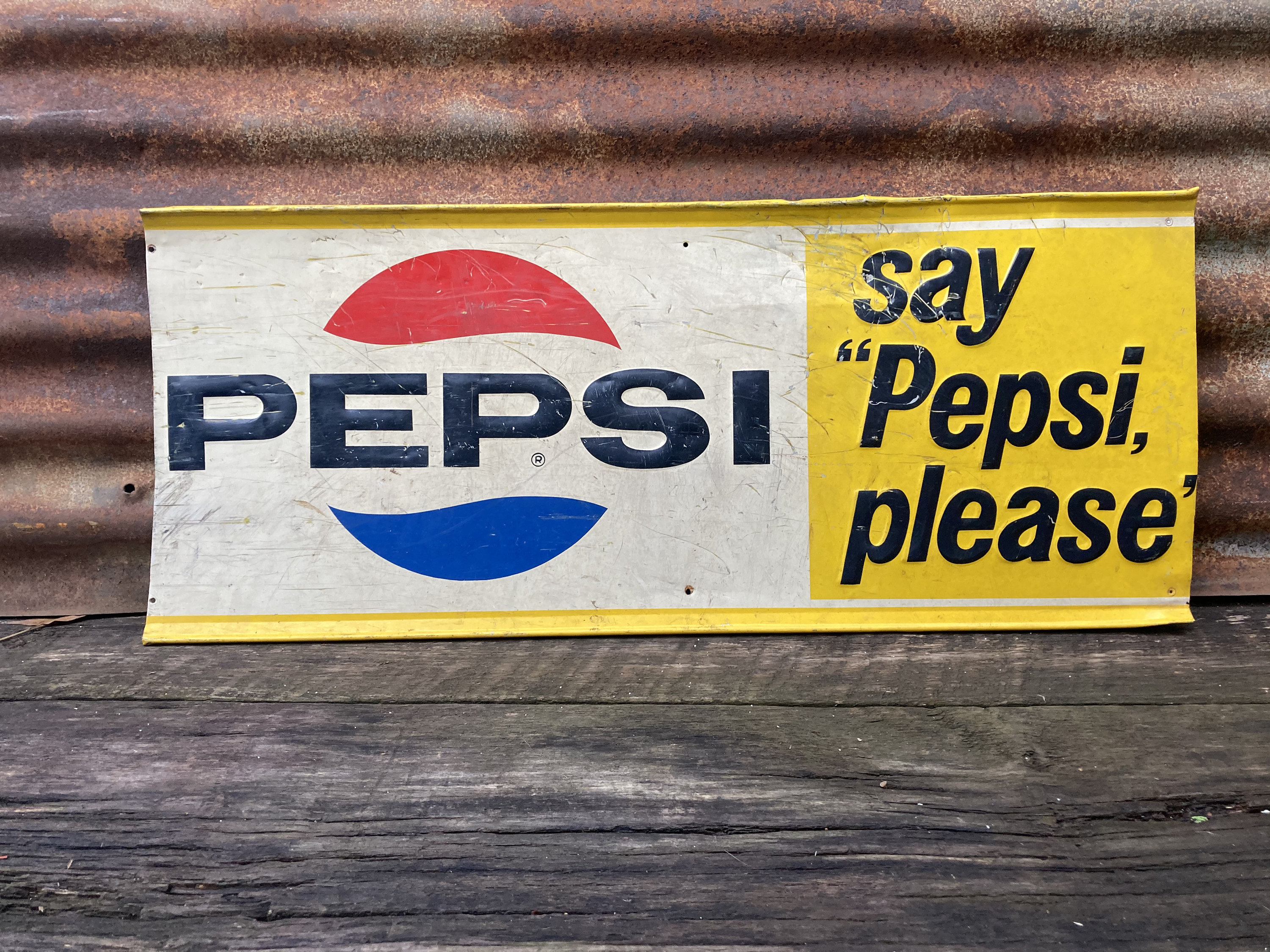 Red And Yellow Pepsi Signs