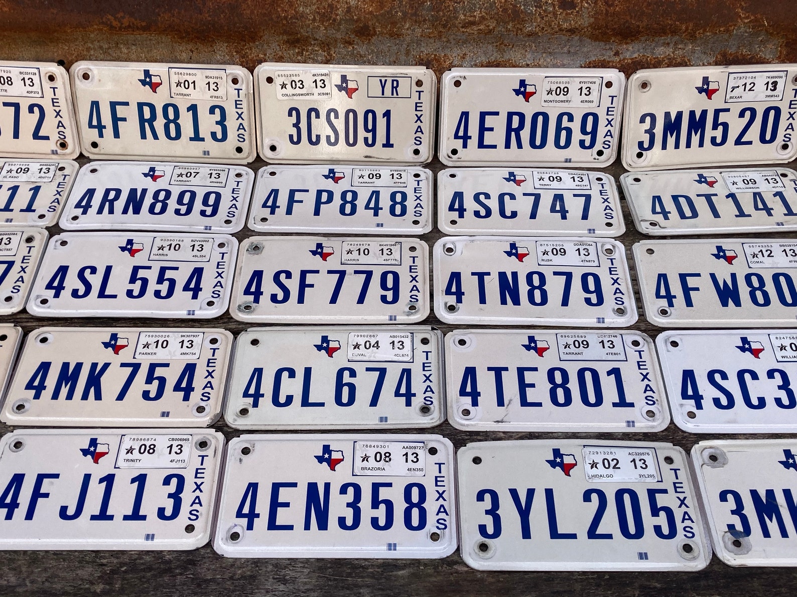 Choice of Texas Motorcycle License Plate Motorcycle MC Metal - Etsy