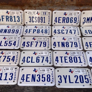Choice of Texas Motorcycle License Plate Motorcycle MC Metal Metal ...