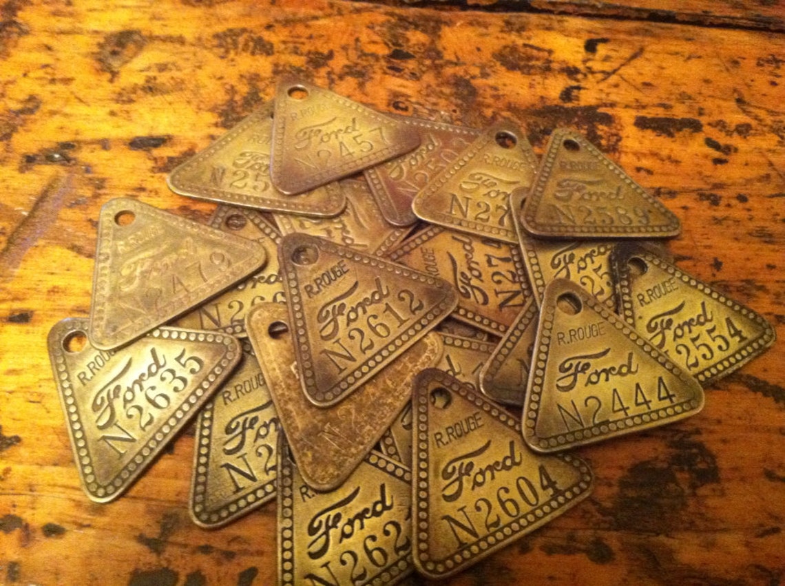 Vintage Brass Tag Ford Motor Company Rouge Plant Car Truck - Etsy
