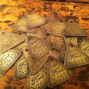 Vintage Brass Tag Ford Motor Company Rouge Plant Car Truck Auto Metal ...
