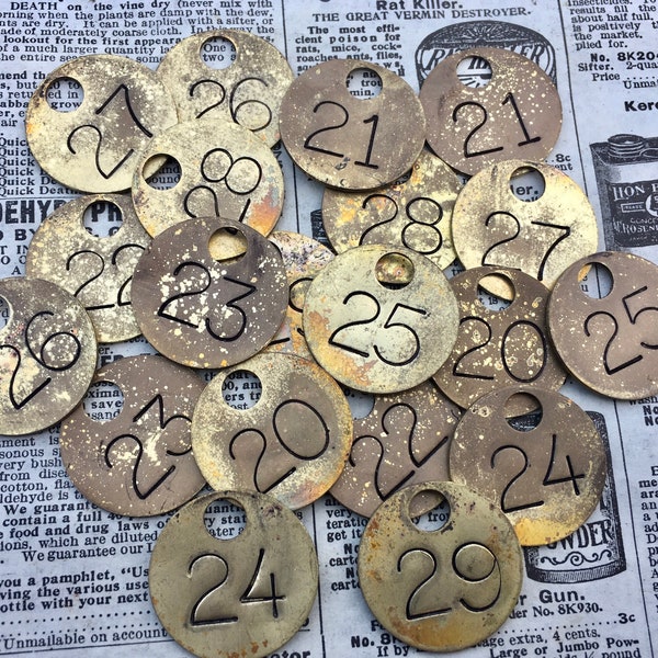 Antique Mining Tags - Etsy