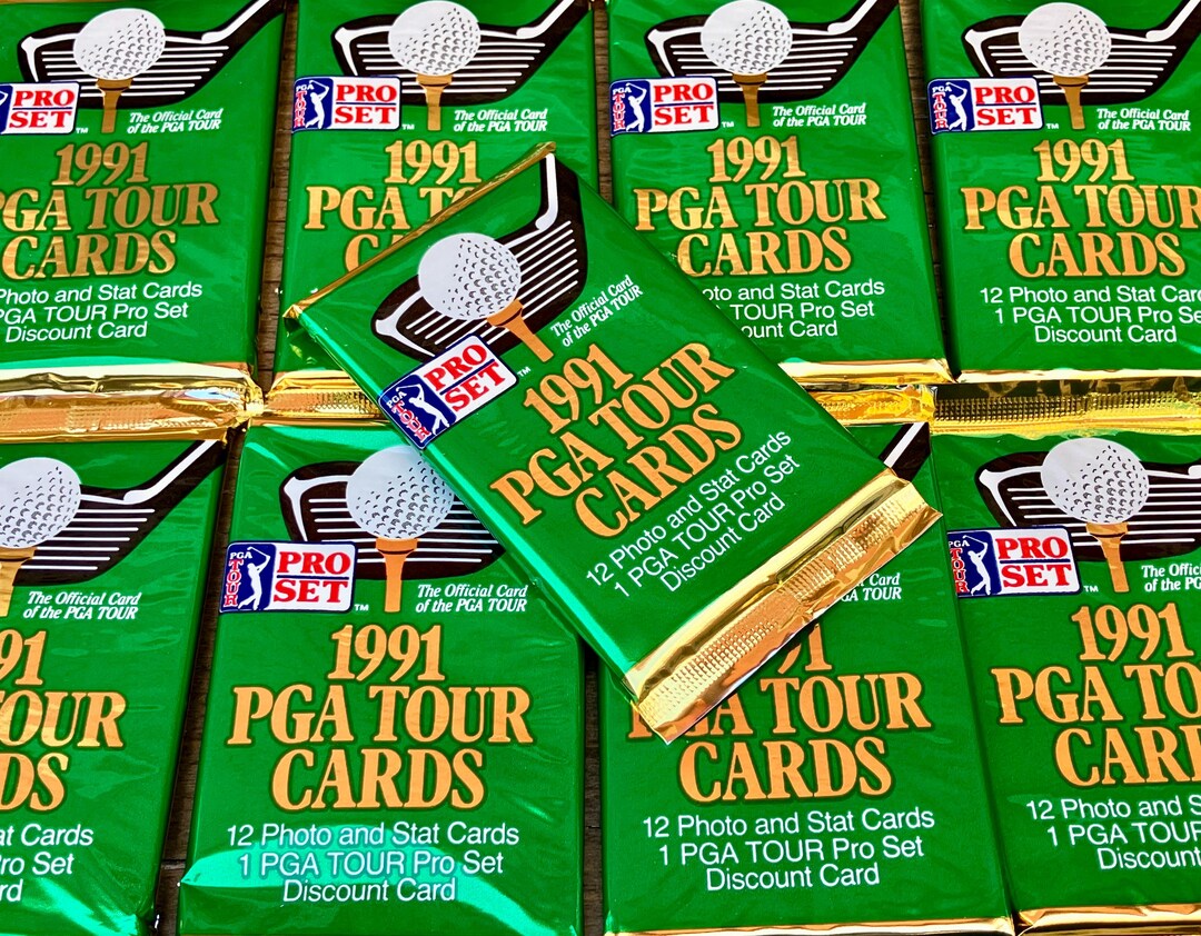 Vintage PGA Tour Golf Trading Cards 1991 Season Pro Set Golfing Cards ...