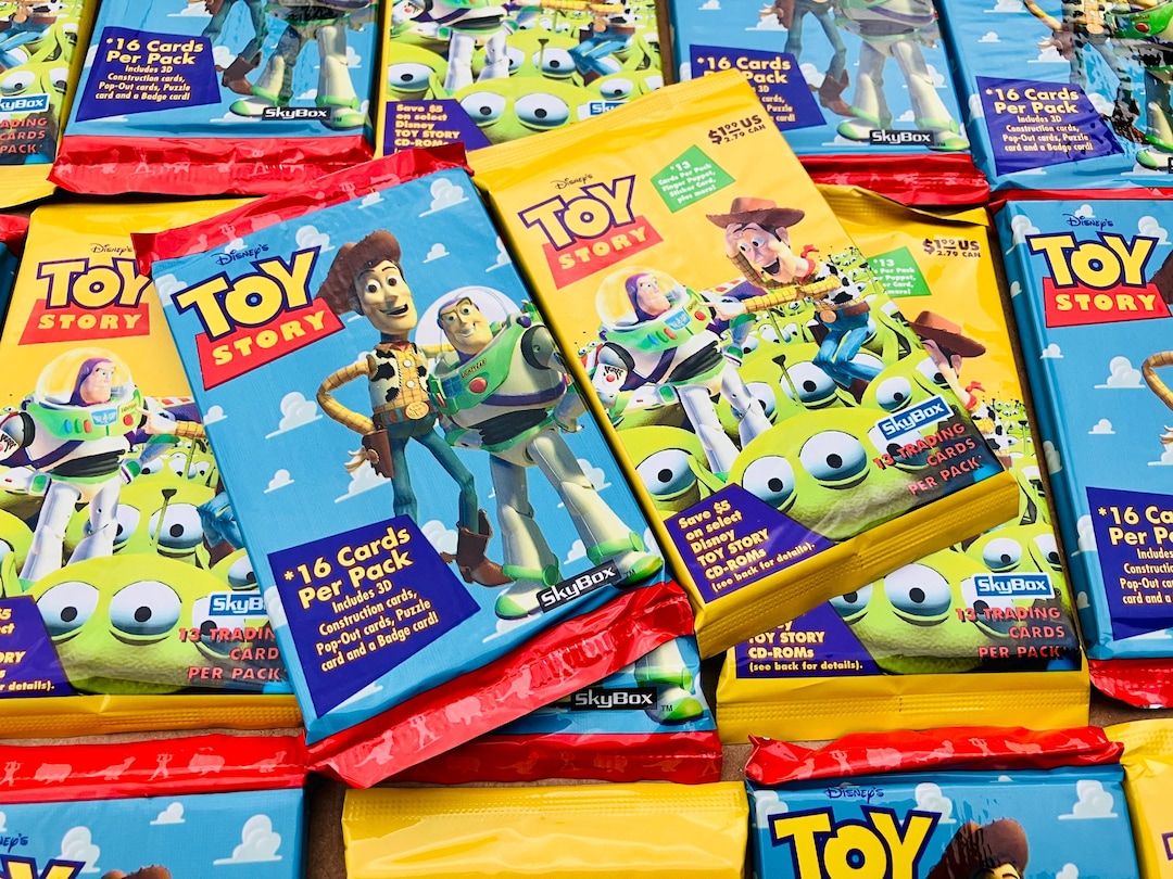 Vintage Toy Story Trading Card Packs Original Movie Series 1 or Series ...