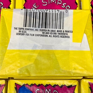 Vintage the Simpson’s Pack of Cards Cartoon TV Show Matt Groening Topps ...