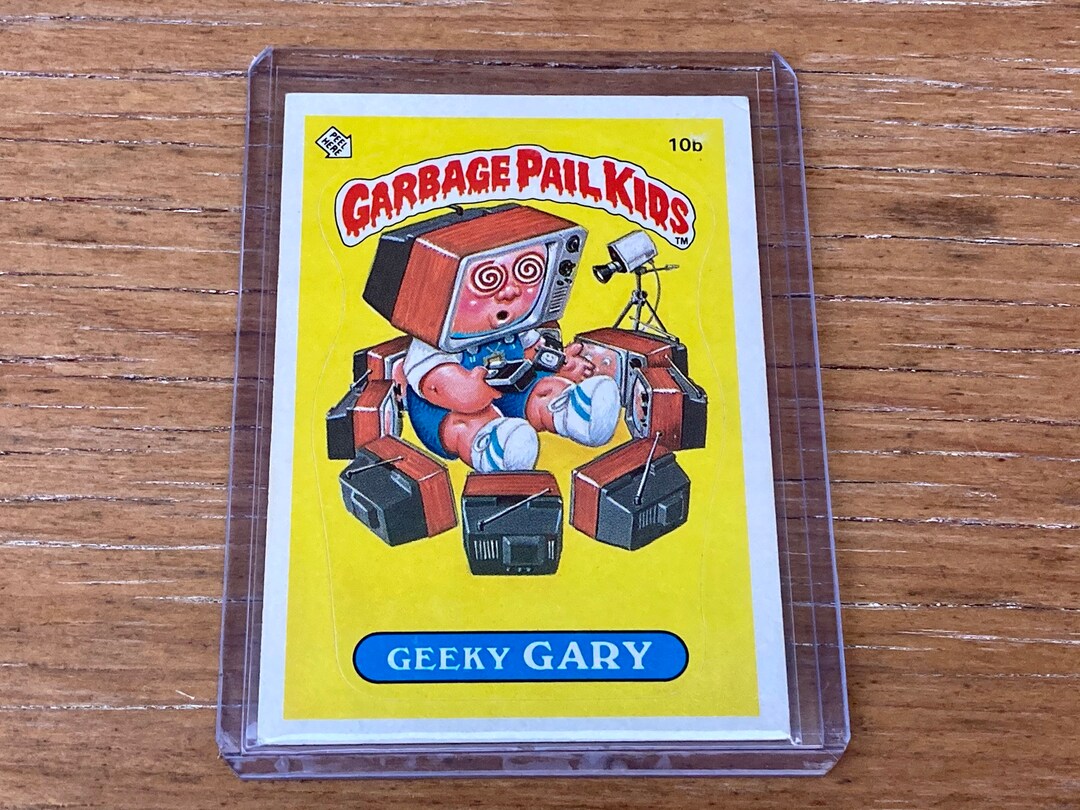 Vintage Garbage Pail Kids Card Geeky Gary 10b Original Series 1 Card ...
