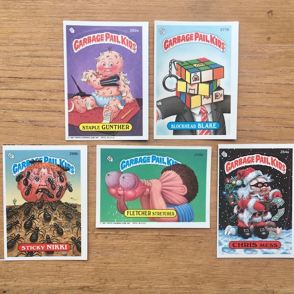 Garbage Pail Kids Chris Stickers - Etsy