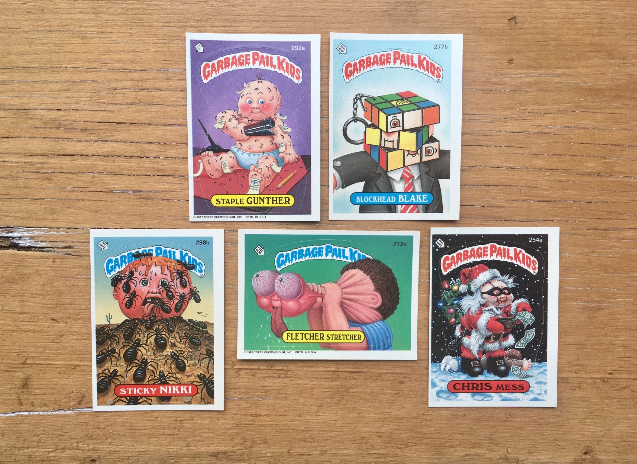 Garbage Pail Kids Card Choice Sticky Nikki Chris Mess - Etsy UK