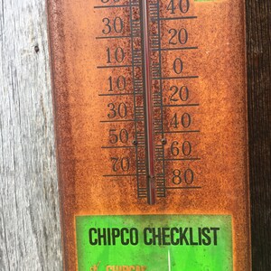 Vintage Chipco Thermometer Sign 39 Inch Original Golf Course Sign ...