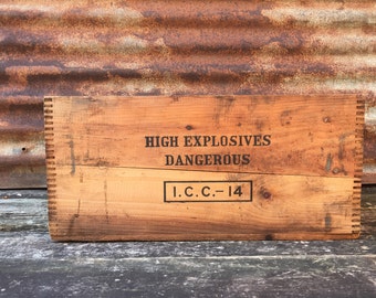 Antique Dynamite Box - Etsy