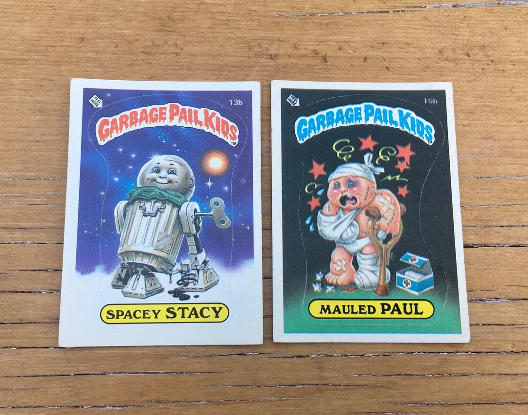 Garbage Pail Kids Choice Spacey Stacy 13b or Mauled Paul 15b - Etsy