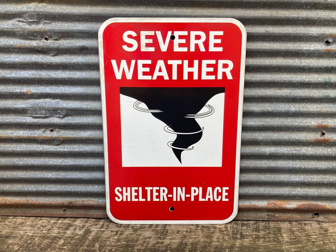 Tornado Sign Vintage Severe Weather Metal Street Sign 12x18 - Etsy