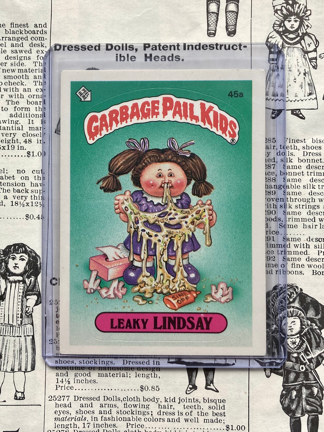 Garbage Pail Kids Card Leaky Lindsay 45a Original Series 2 Card Vintage ...