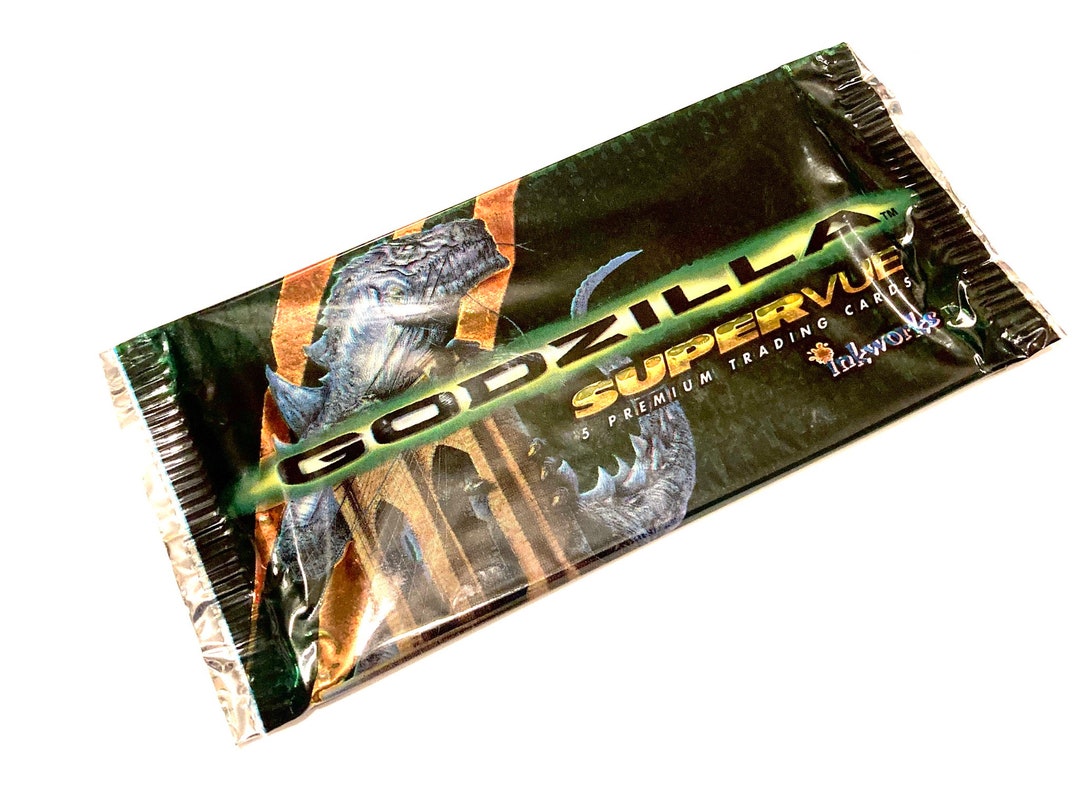 Vintage Godzilla Movie Trading Cards Cards 1998 Unopened Pack of Cards ...