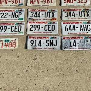 Choice of Wisconsin License Plate 1970s, 1980s, 1990s, 2000s, More Farm ...