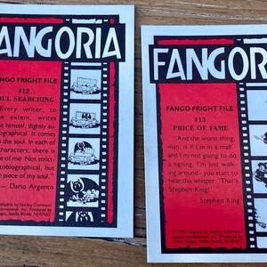 Vintage Fangoria Magazine Cards Complete Set 1-90 Horror Movie Trading ...