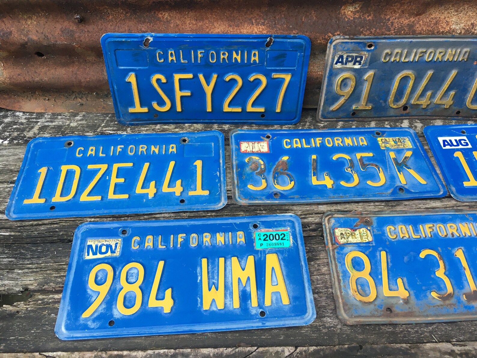 Choice of California License Plate Original Old 1980s 1990s | Etsy