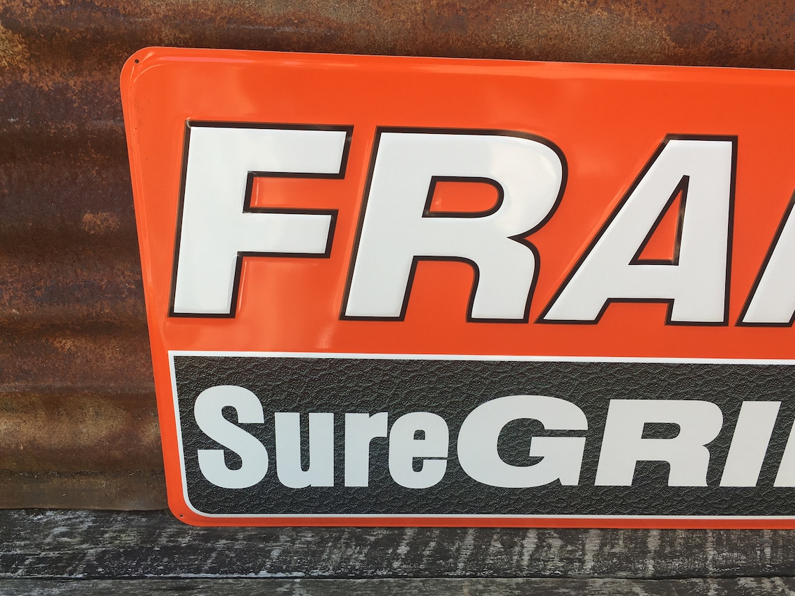 Vintage Fram Oil Filter Sign Car Auto Metal Sign Advertising | Etsy
