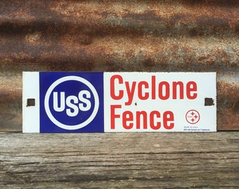 Cyclone Fence Sign - Etsy