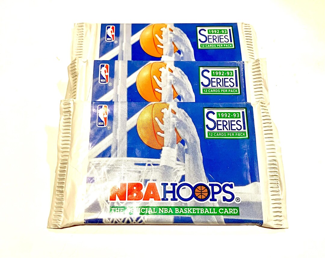 Vintage Basketball Cards NBA Hoops 1992 1993 Cards NBA Skybox Pack of ...