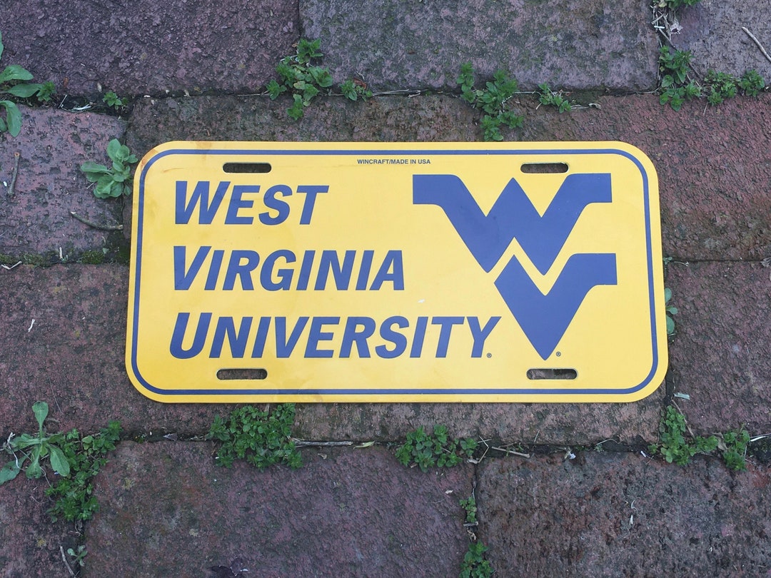 Authentic Vintage West Virginia University WVU Mointaineers License ...
