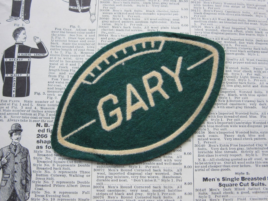 Vintage Name Patch GARY Football Price per (1) Patch 1950s Era Felt ...