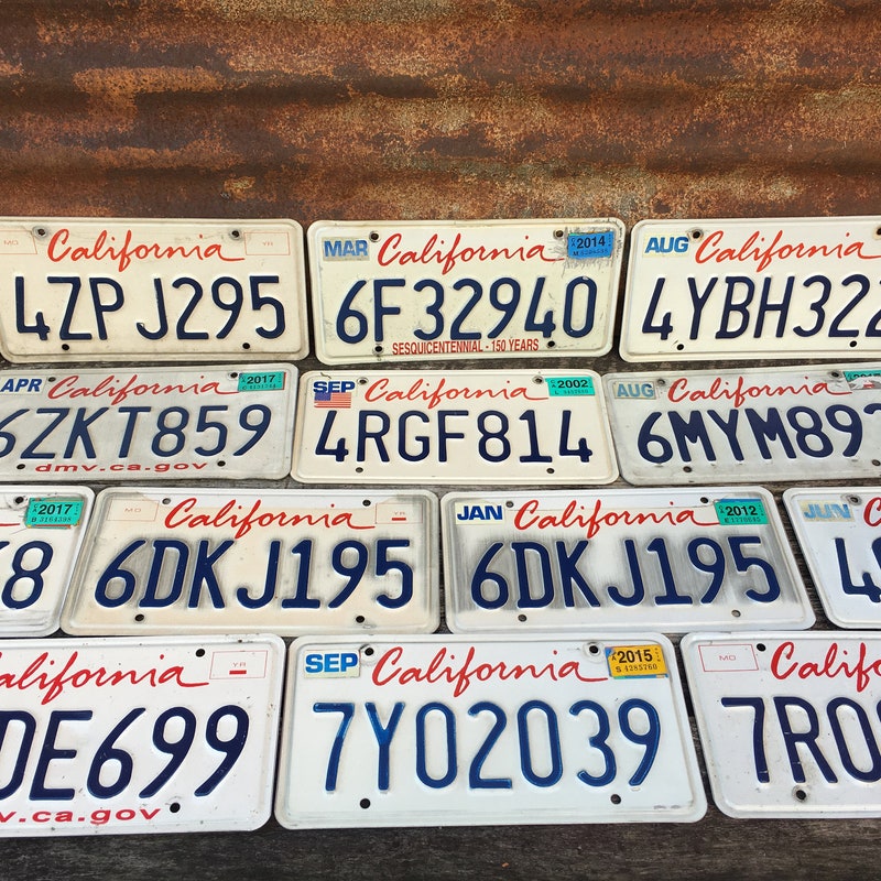Upcycled License Plates - Etsy