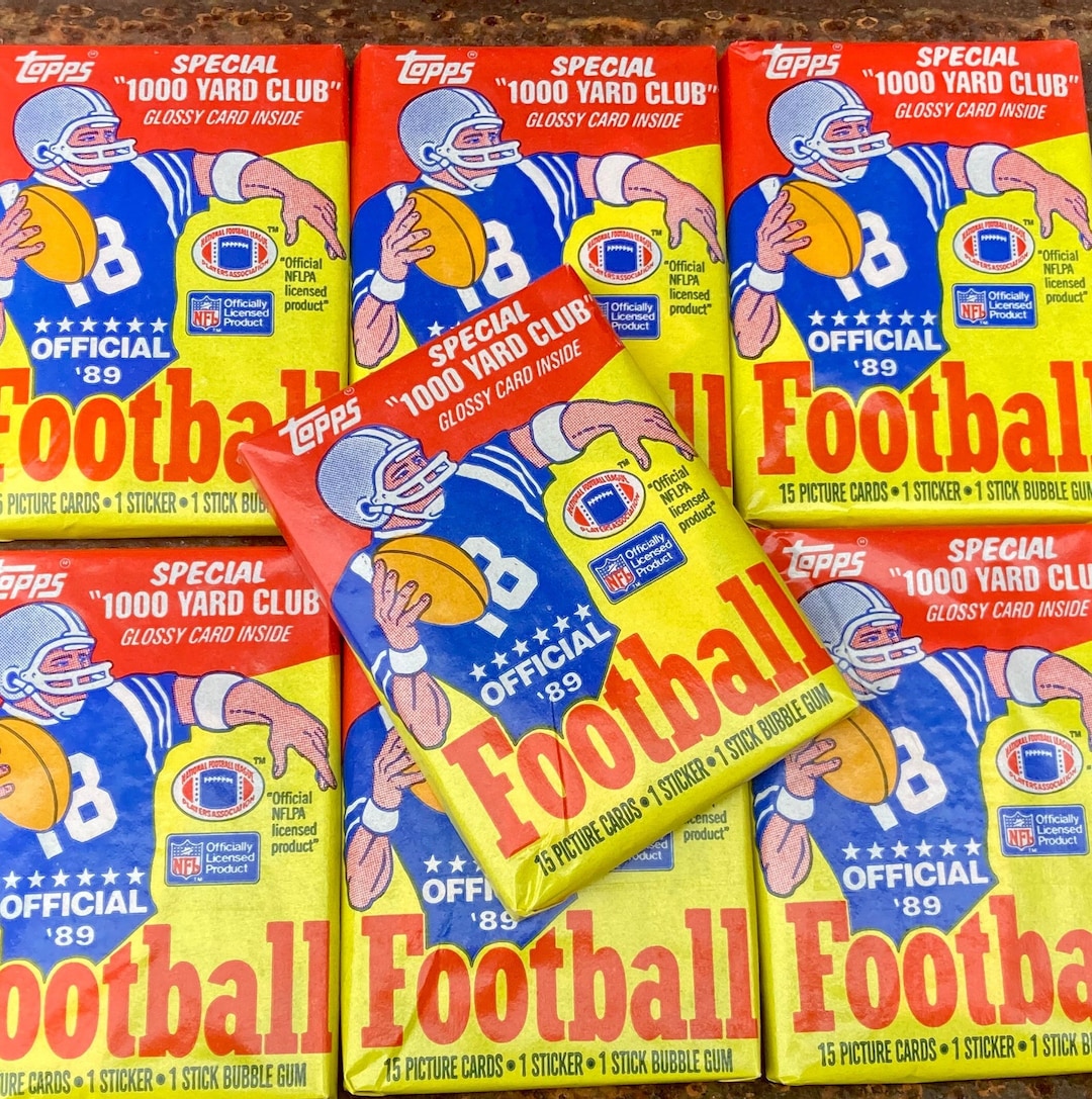 Original Vintage Football Cards Topps 1989 NFL Pack of Cards Unopened ...