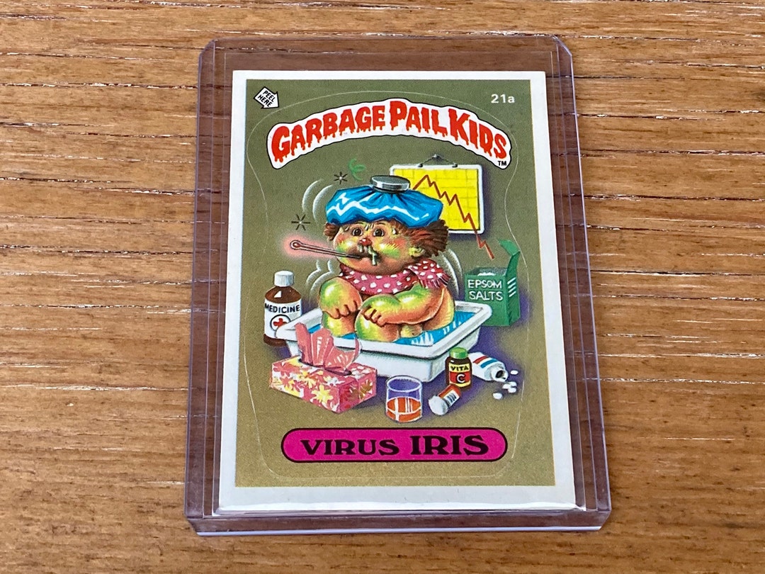 Vintage Garbage Pail Kids Card Virus Iris 21a Original Series 1 Card ...