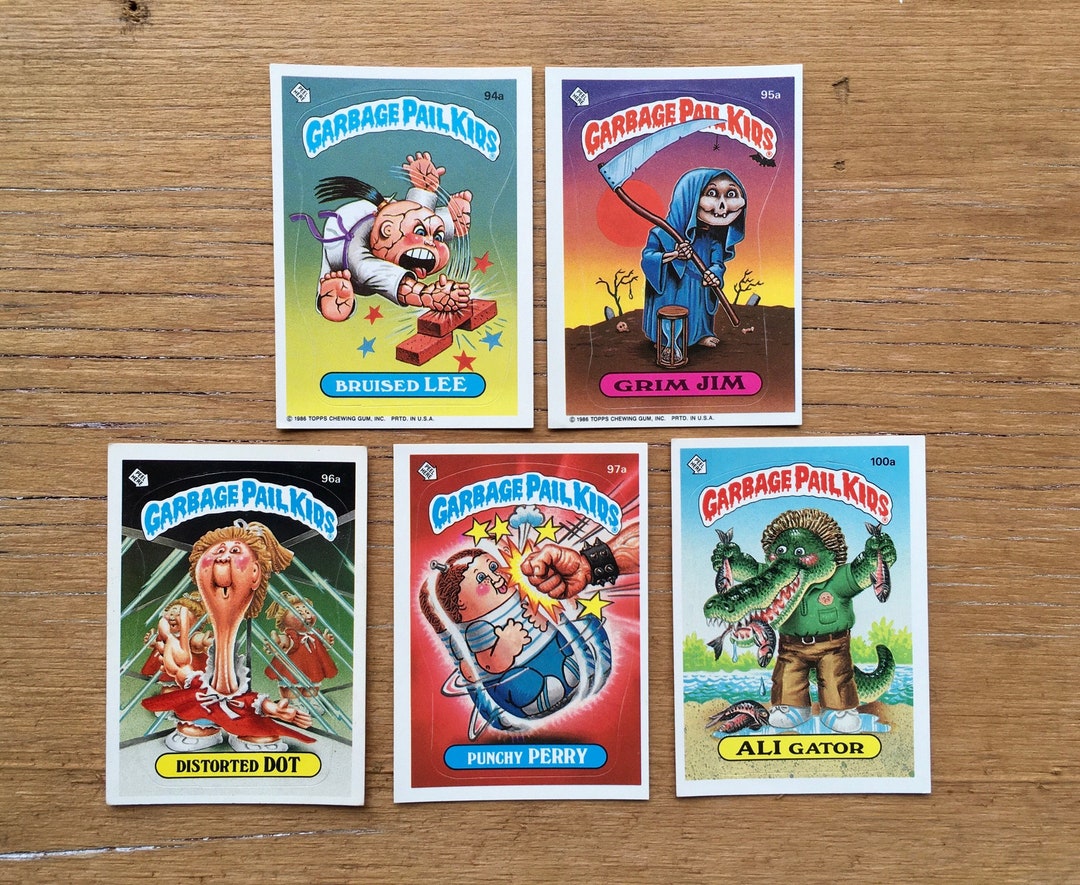 Garbage Pail Kids Card Choice Bruised Lee, Grim Jim, Distorted Dot ...