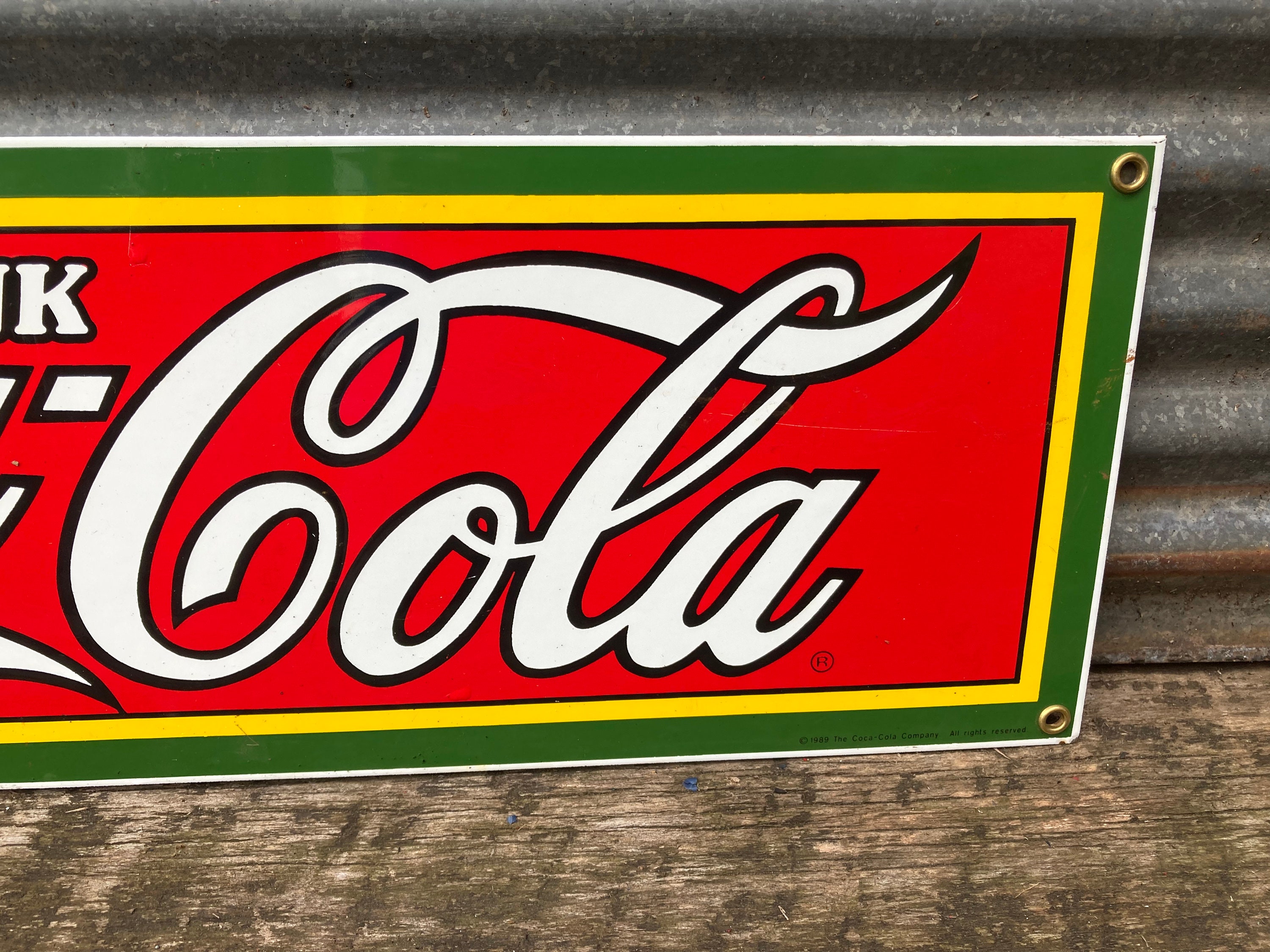 Coca Cola Sign Porcelain Sign Soda Pop Beverage Coke Advertising - Etsy