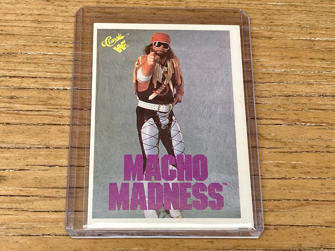 Authentic Macho Man King Randy Savage Trading Card Wrestler 1990 ...