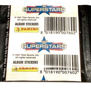Pack of Vintage WWF Album Sticker Cards Wrestling Panini 1997 World ...