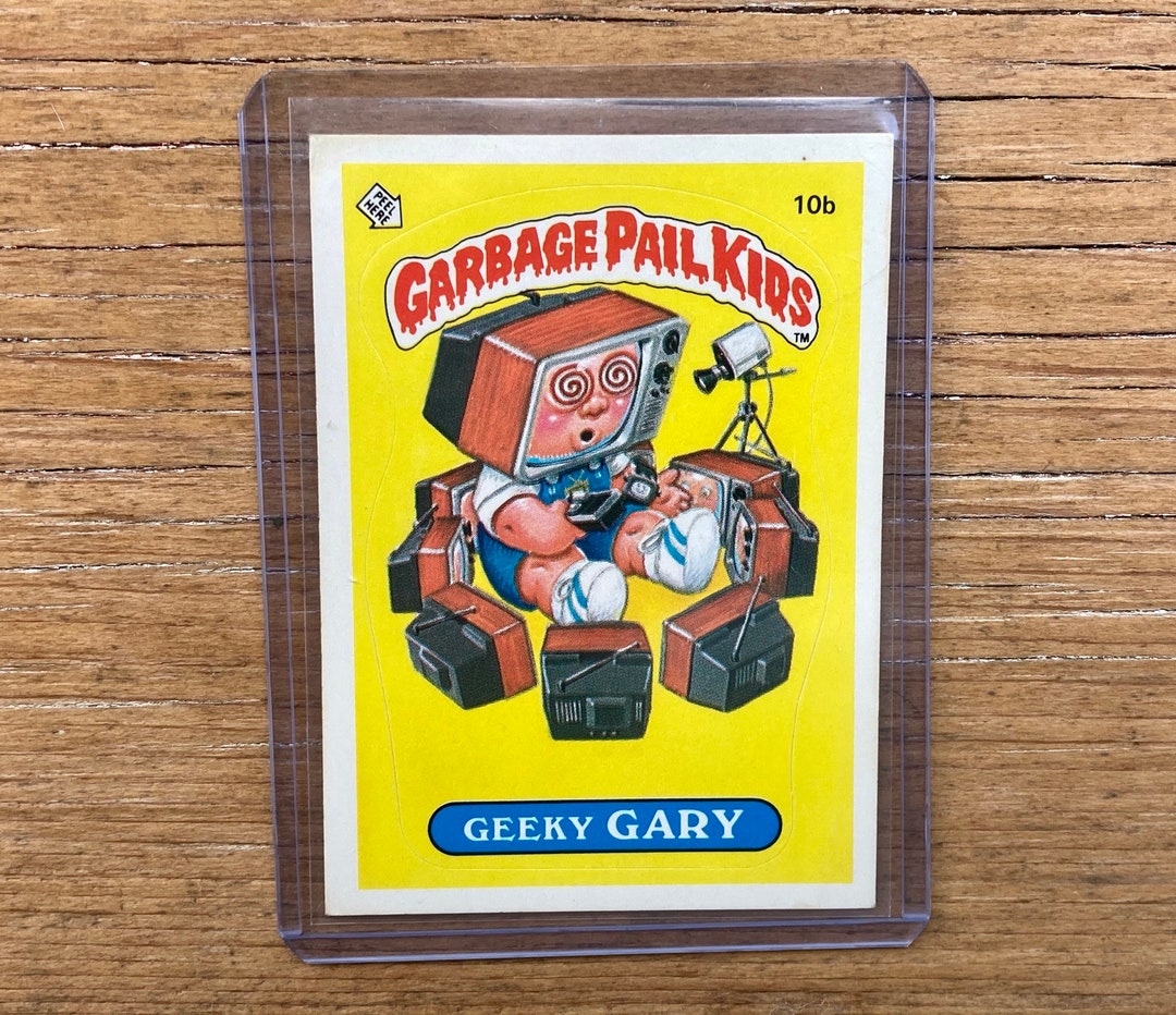 Vintage Garbage Pail Kids Card Geeky Gary 10b Original Series 1 Card ...