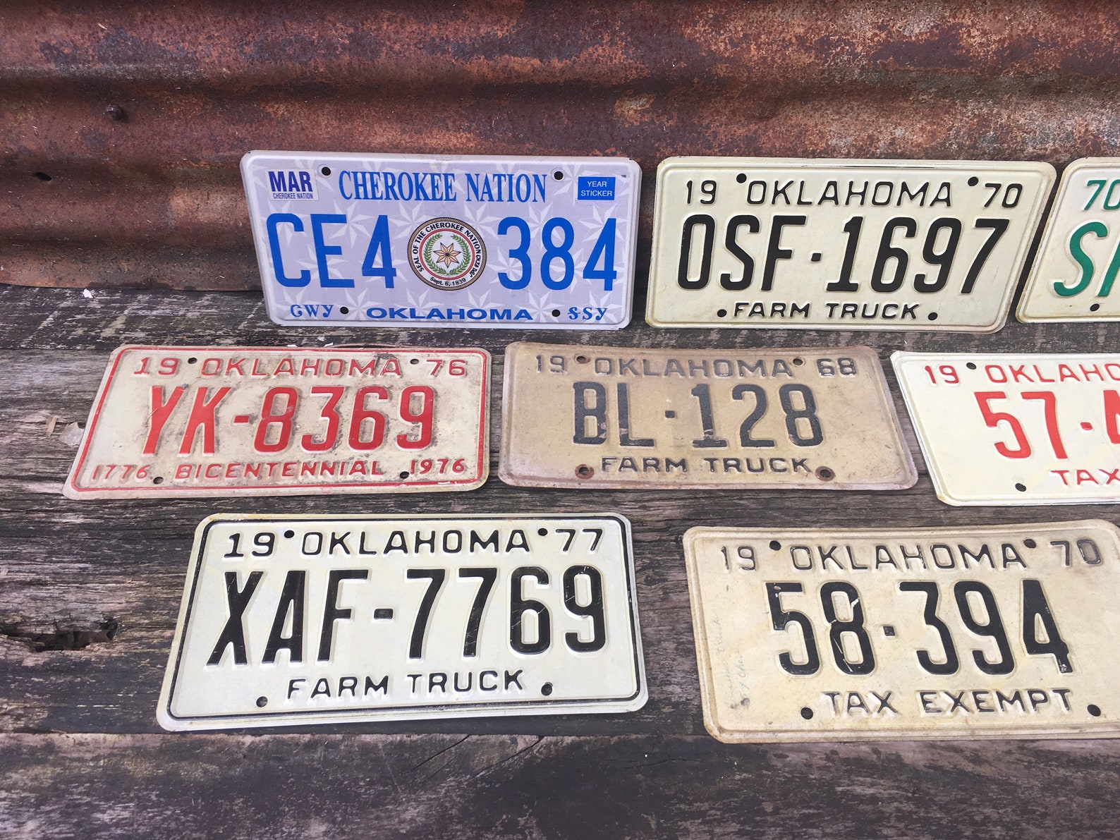 Oklahoma Choice Of License Plate Vintage Farm Truck Taxi Cab Etsy oklahoma-choice-of-license-plate-vintage-farm-truck-taxi-cab-etsy