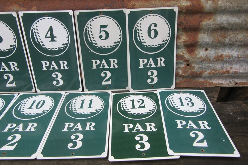 Vintage Metal Golf Course Hole Signs Miniature Golf Hole - Etsy