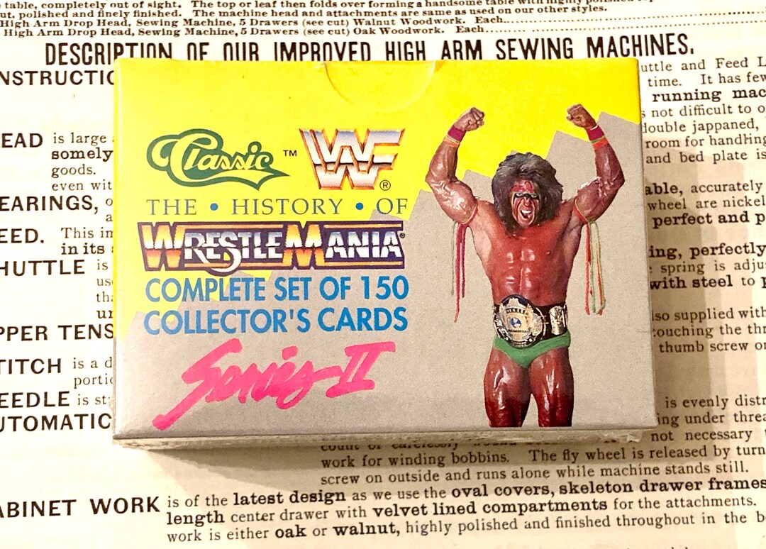 Vintage WWF Cards Wrestling Unopened Box Complete Set 150 Trading Cards ...