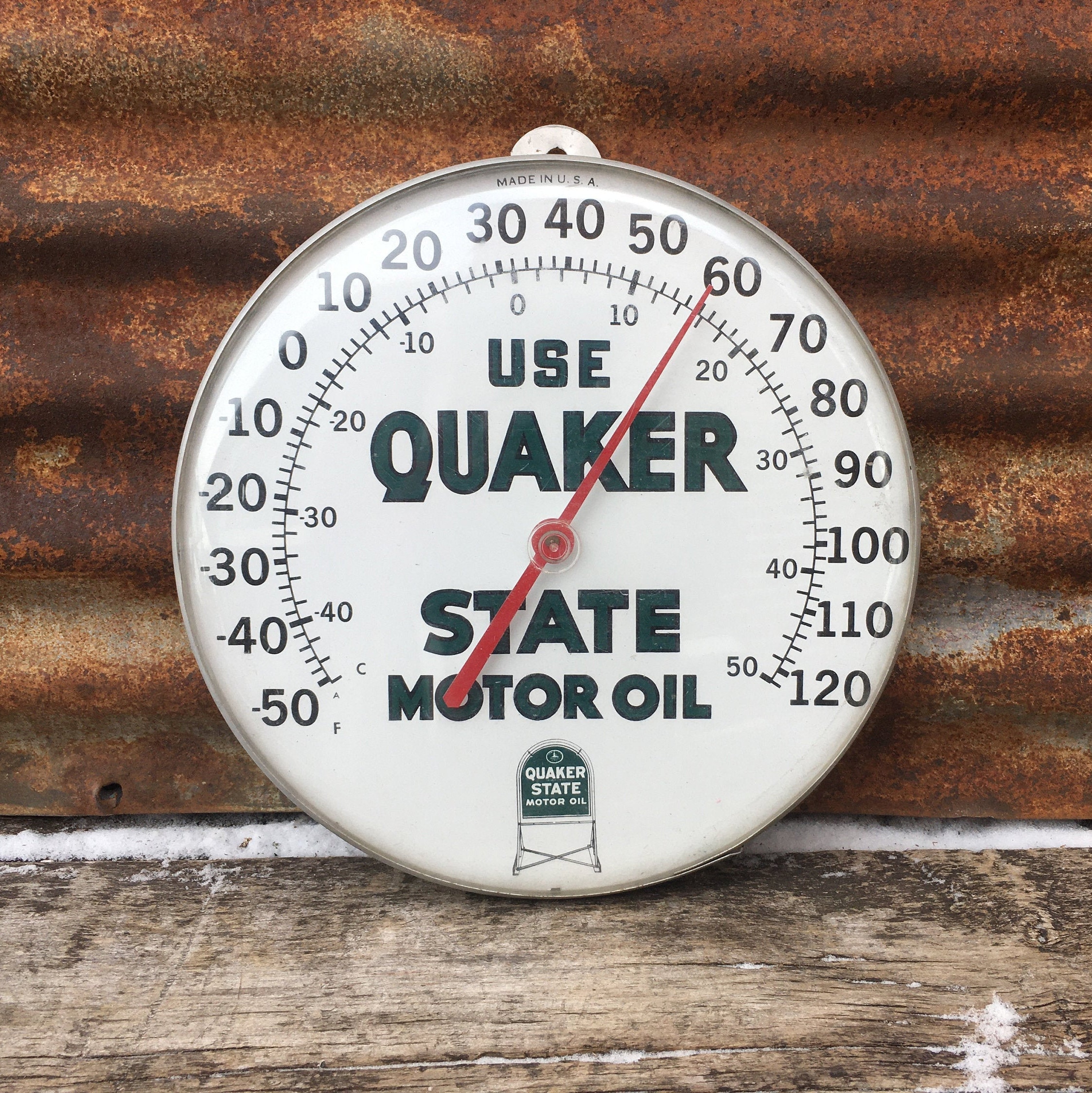 Quaker State Motor Oil Sign