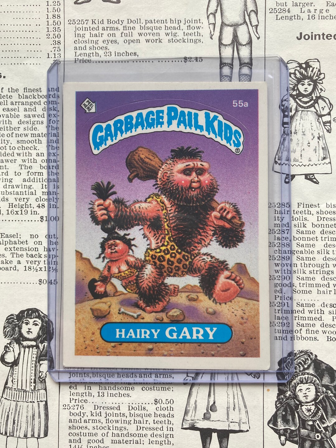 Garbage Pail Kids Card Hairy Gary 55a Original Series 2 Card Vintage ...
