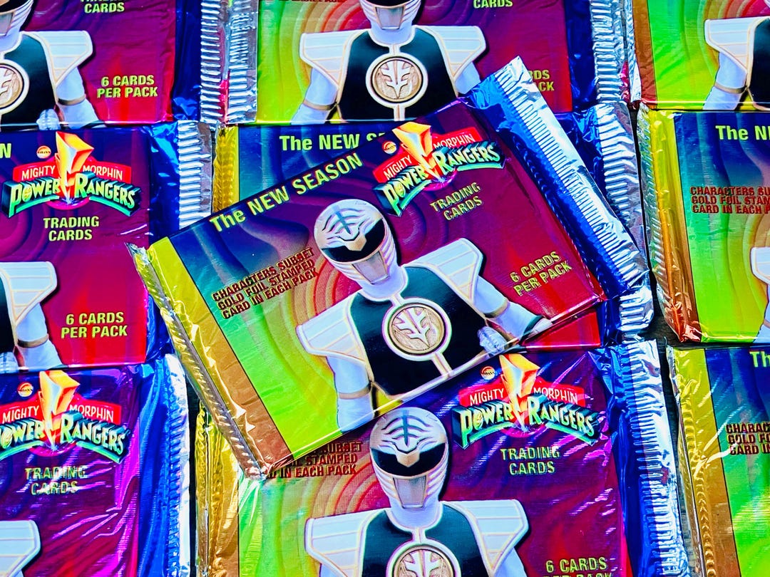 Original Vintage Mighty Morphin Power Ranger Cards TV Show Pack of ...
