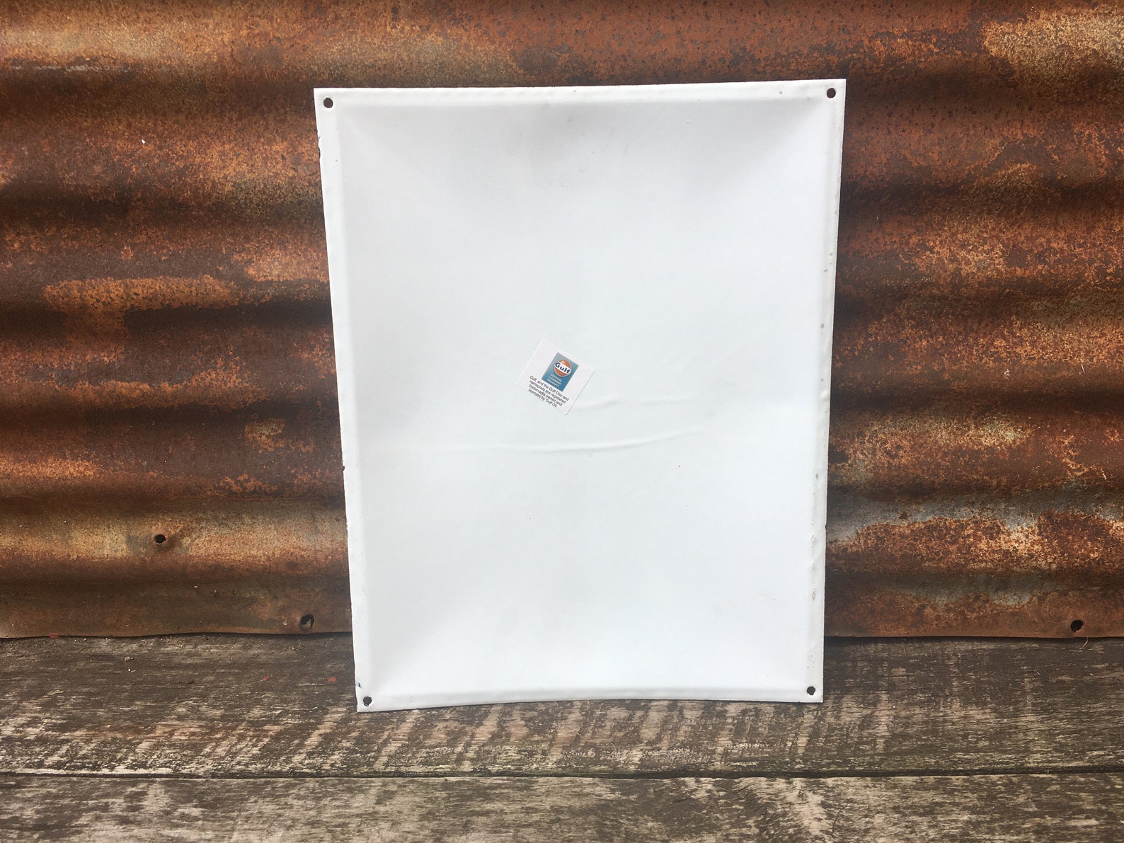 Reproduction Porcelain Sign Good Gulf Oil Gasoline Porcelain Sign Gas ...