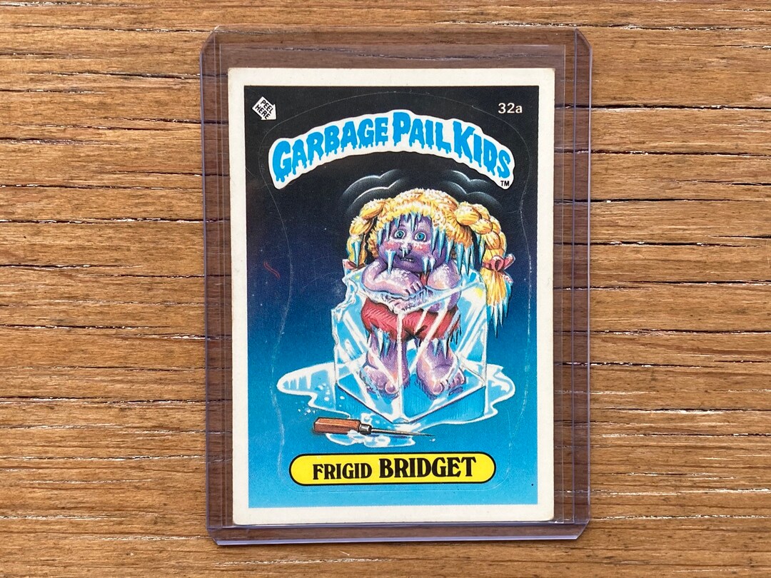 Vintage Garbage Pail Kids Card Frigid Bridget 32a Error Original Series ...