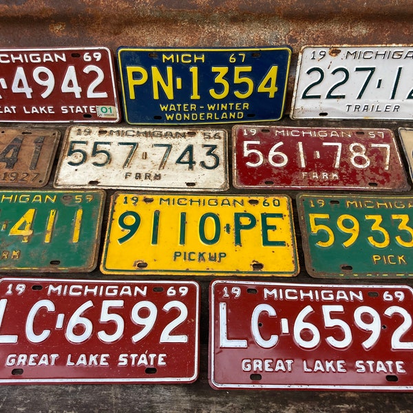 Michigan License - Etsy