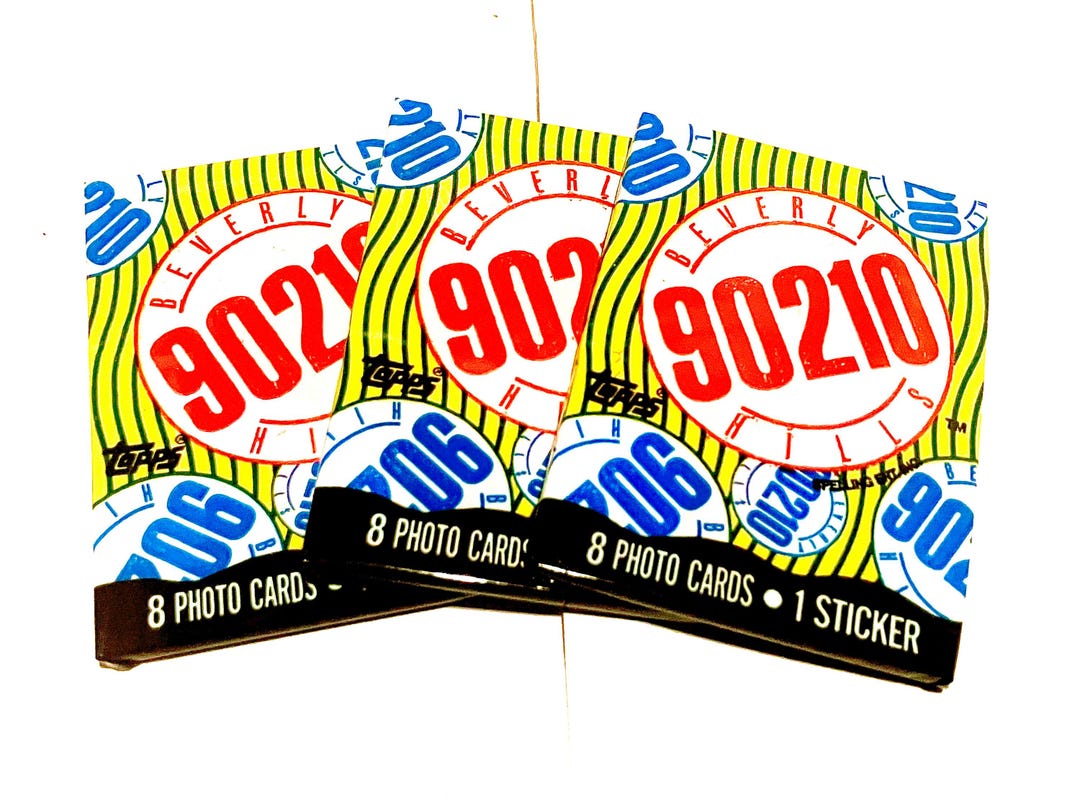Vintage Beverly Hills 90210 Trading Cards Sealed Packs of Vintage Cards ...